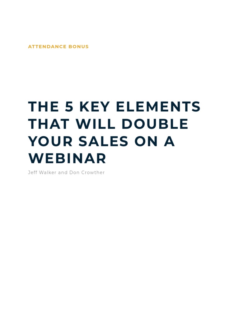 Webinar Funnel Formula Pdf Web Conferencing