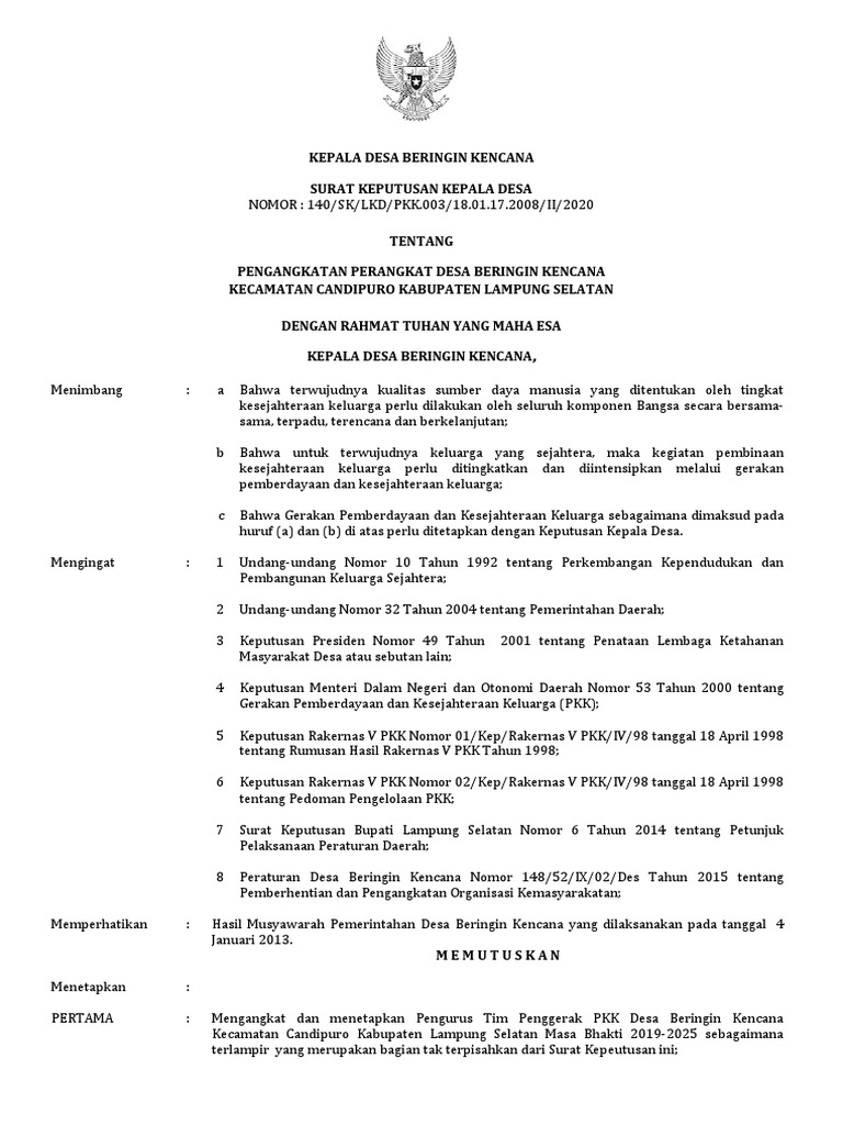 SK LKD PKK 003 | PDF