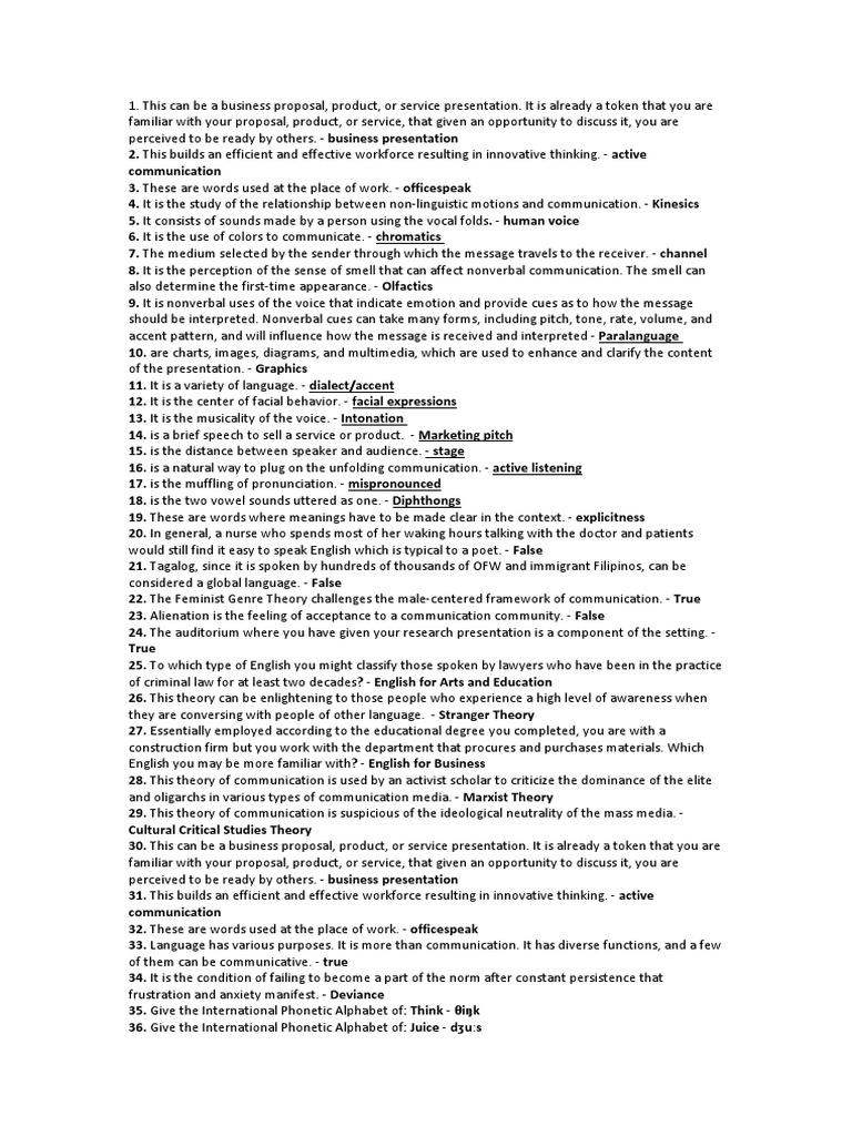 Purcom Reviewer | PDF | Fluency | Linguistics