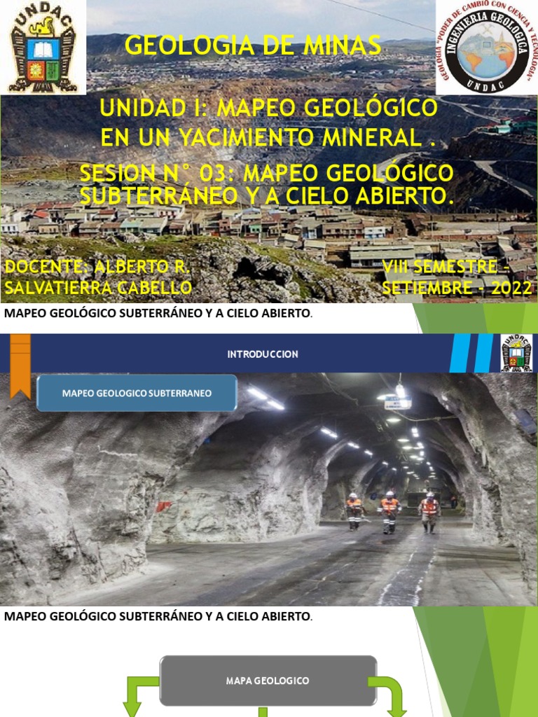 GEOLOGIA DE MINAS - Mapeo - Geo | PDF | Minería | Geología
