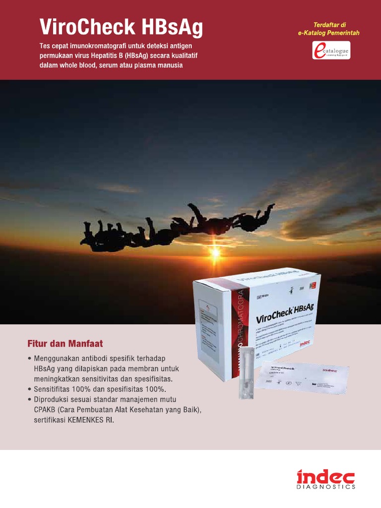 Brosur Virocheck HBsAg | PDF