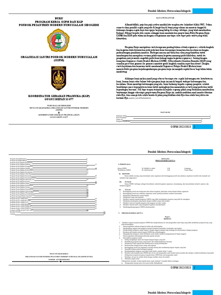 Pembukuan Proker Ospm 22-23 | PDF
