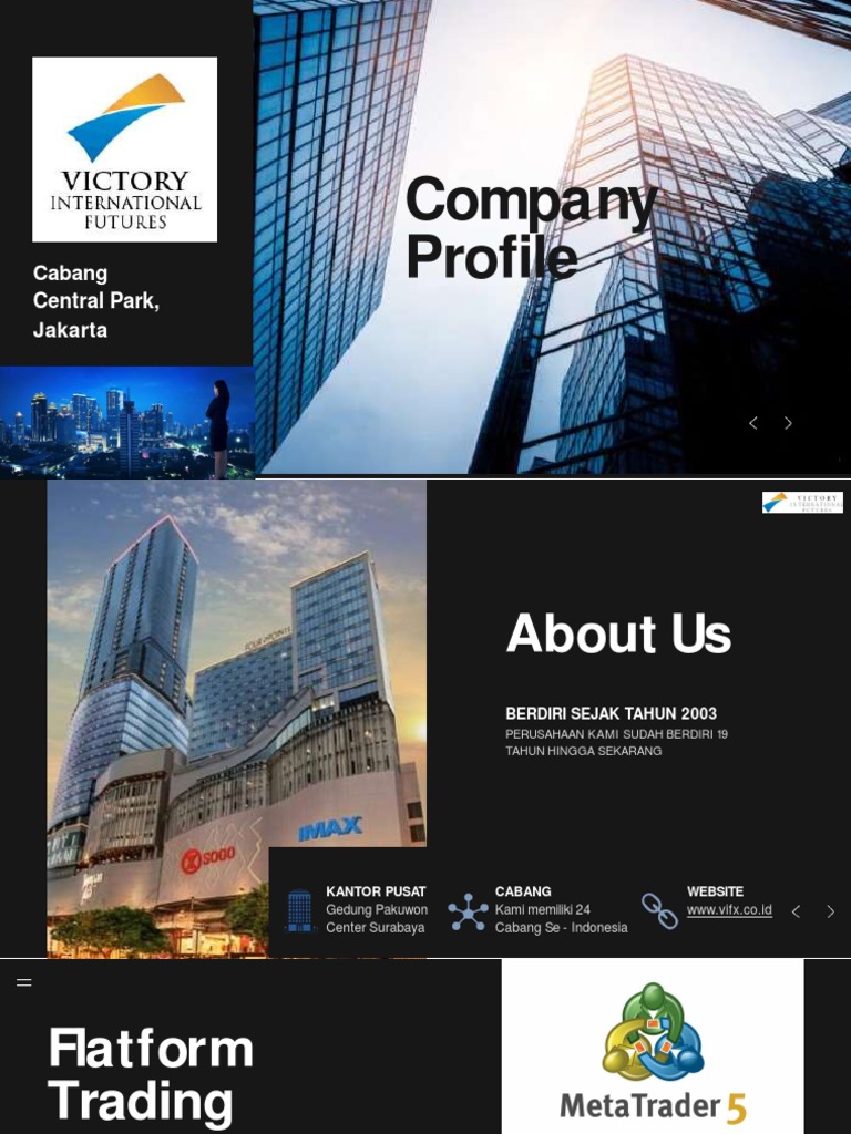 Profil Perusahaan VIF Trading Jakarta | PDF | Pengelolaan Keuangan & Uang