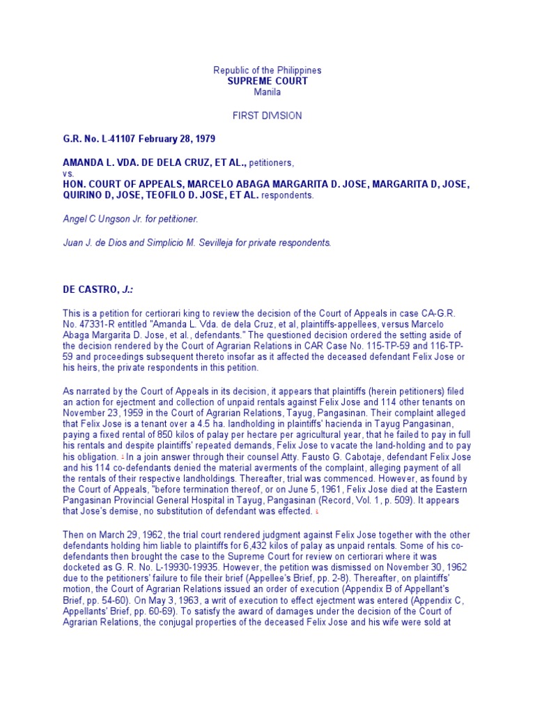 Dela Cruz Vs CA 4 | PDF | Lawsuit | Appeal