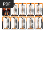 Tabla Inmultirii de La 1 La 10 PDF | PDF