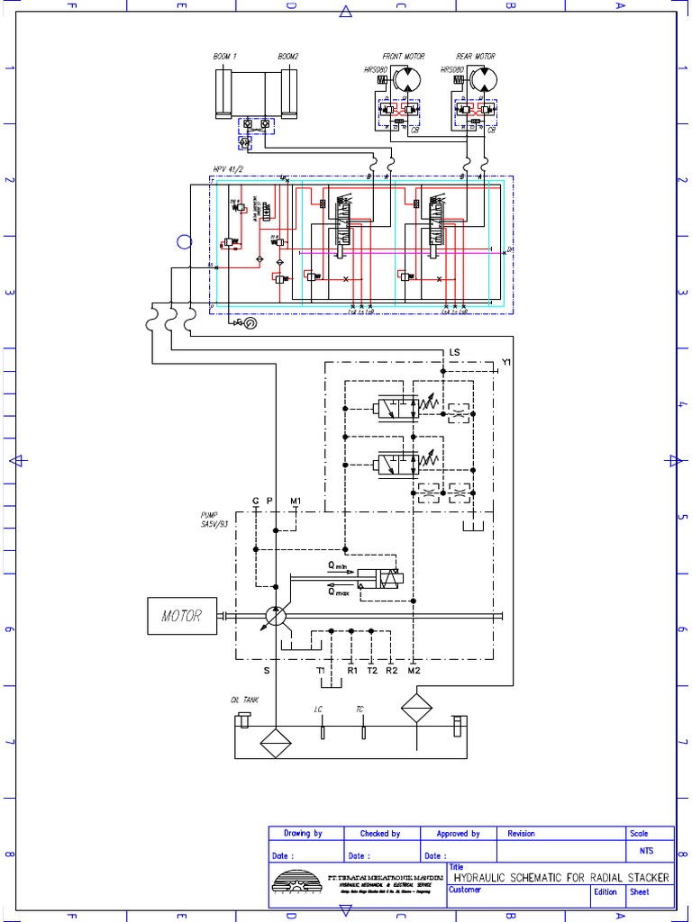 Skematik Hidrolik Radial Stacker | PDF