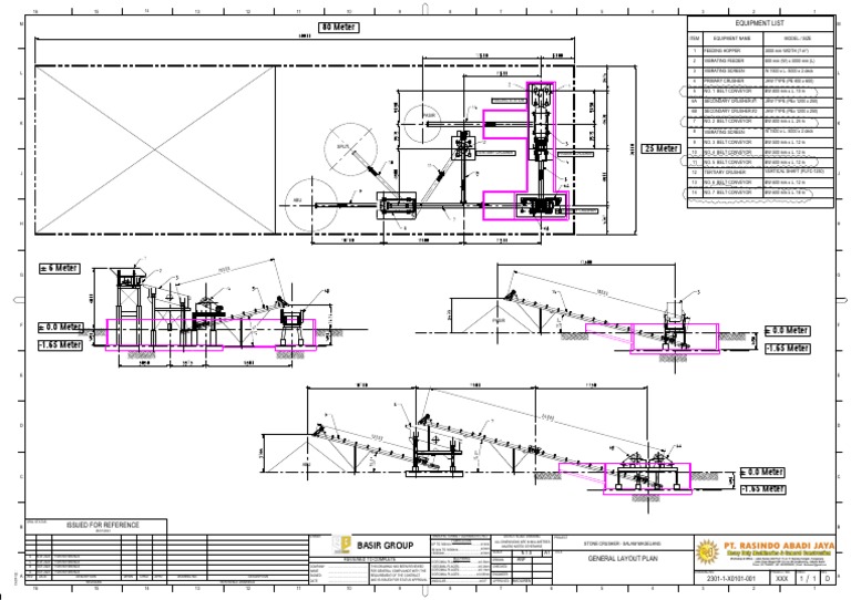 Stone Crusher General Layout Plan | PDF | Industrial Equipment | Tools