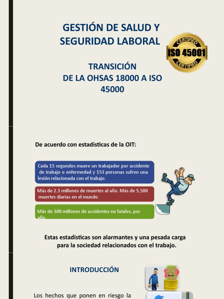 Iso 45000 | PDF | Las condiciones de trabajo | Seguridad y salud ...