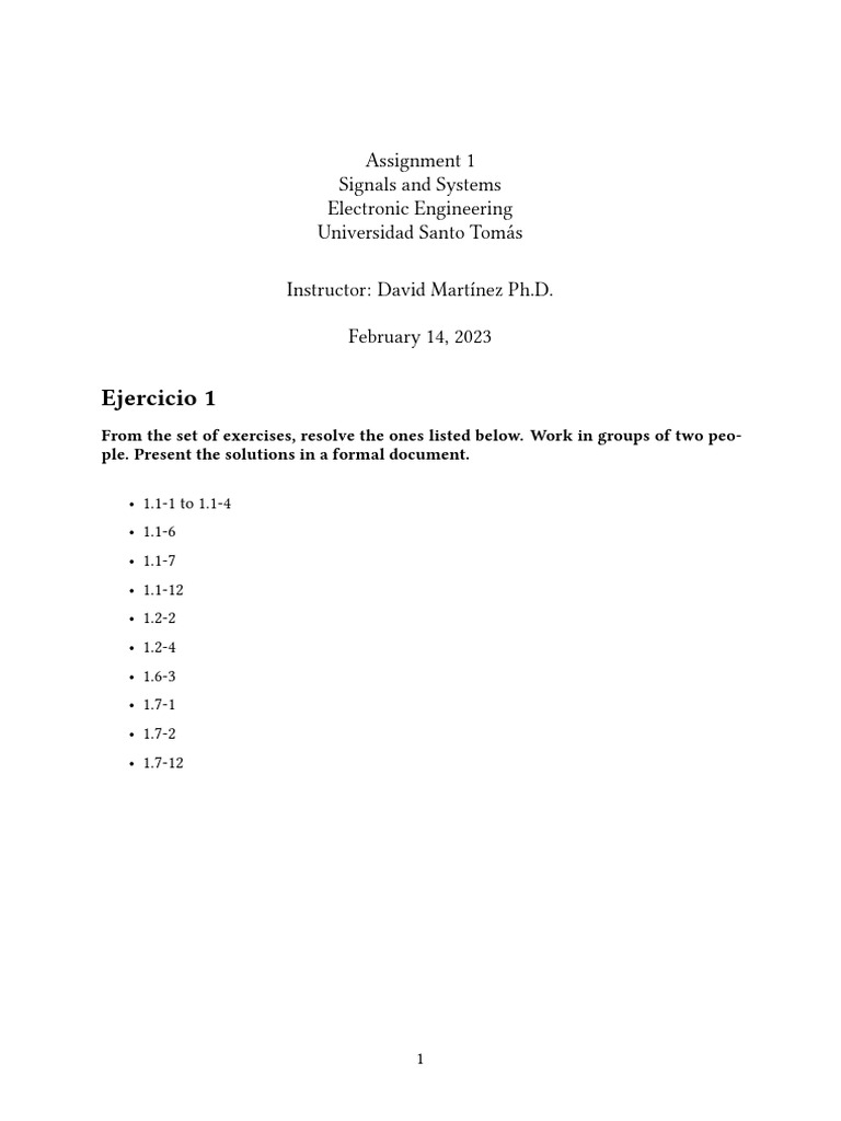 Assignment 1 | Download Free PDF | Phase (Waves) | Operational Amplifier
