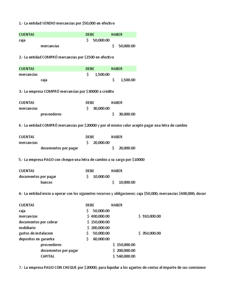 Ejercicios para Practicar | PDF | Bancos | Cheque