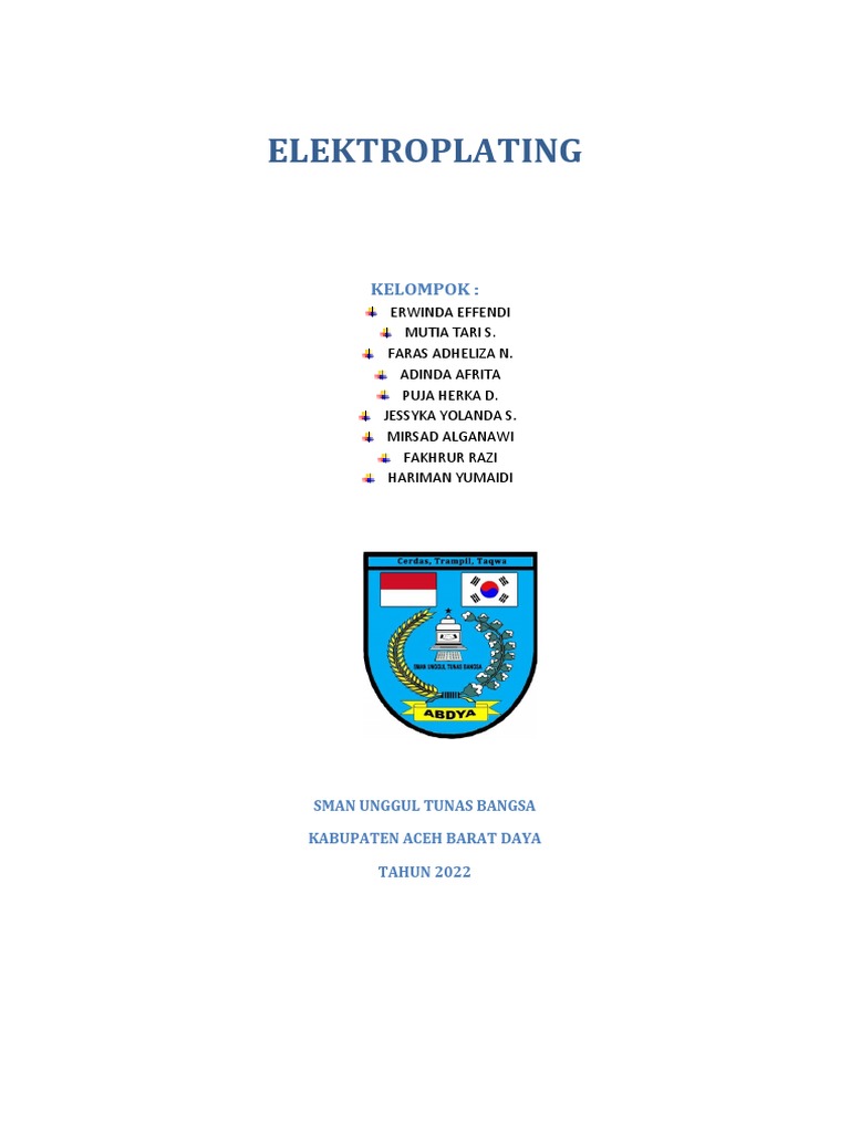 ELEKTROPLATING | PDF | Griya & Taman | Sains & Matematika