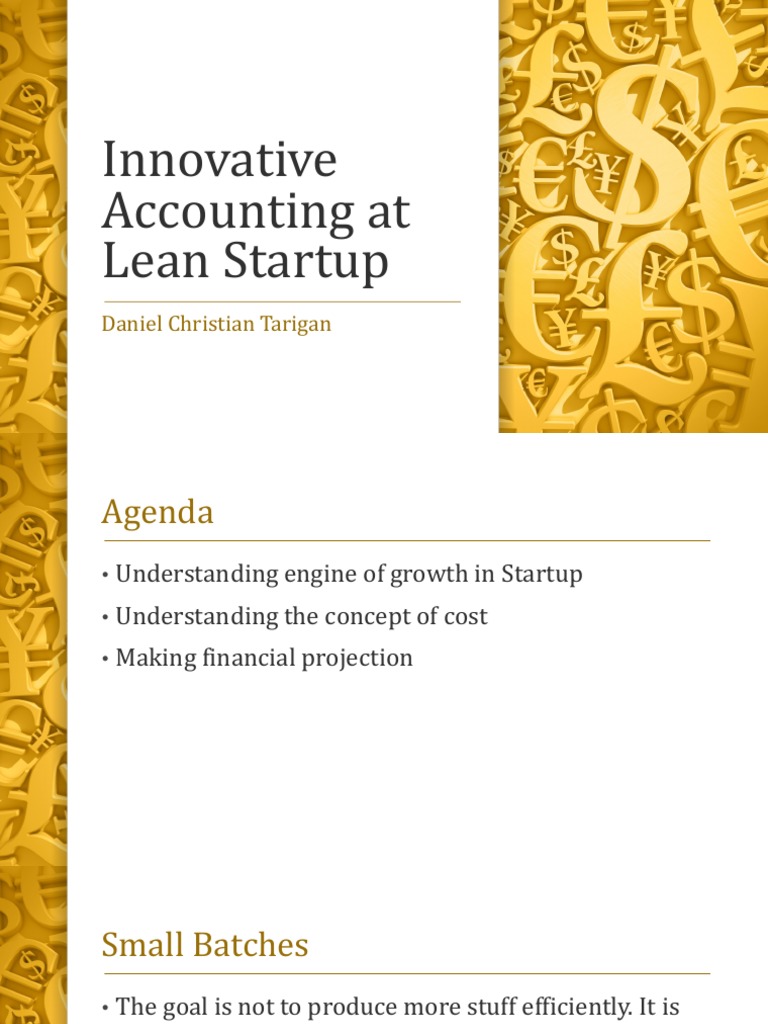 Innovative Accounting at Lean Startup | PDF | Cost | Startup Company