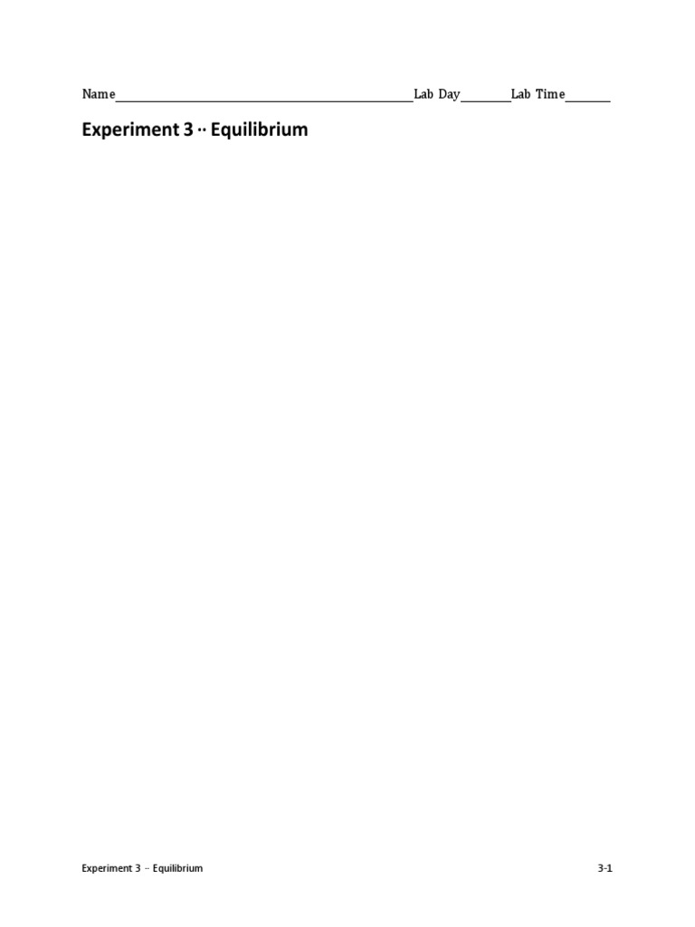 ChemEquilibrium Experiment 2022N | PDF | Chemical Equilibrium | Absorbance