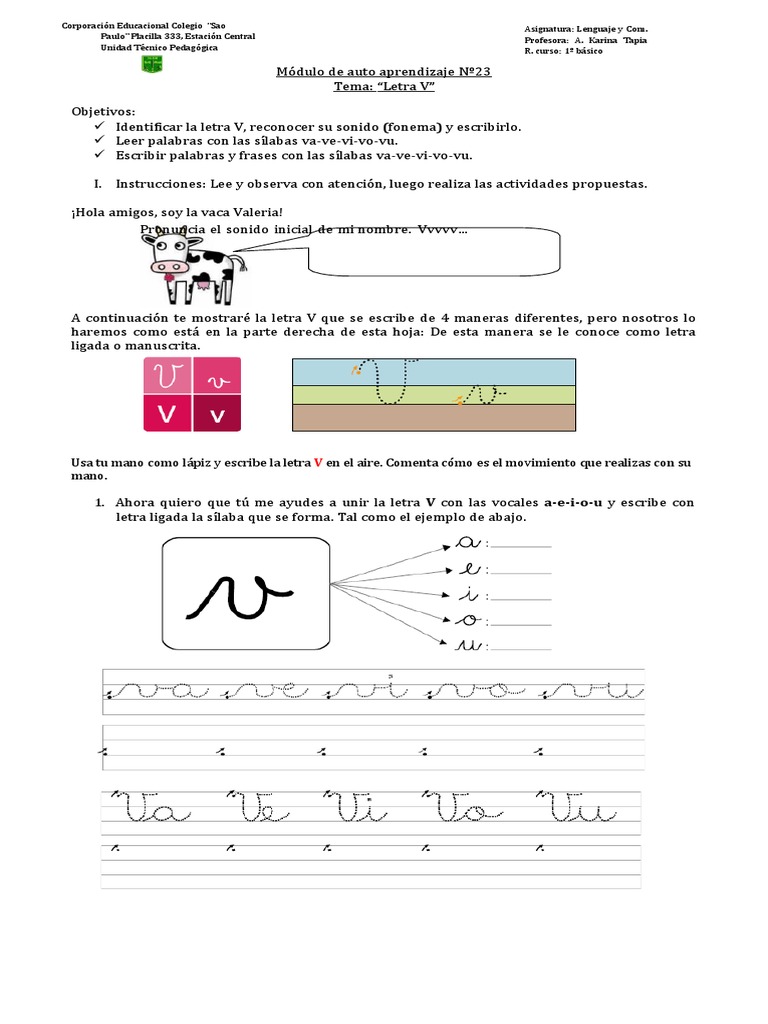 Ma23 Lenguaje 1°B | PDF | Comunicación humana | Lingüística