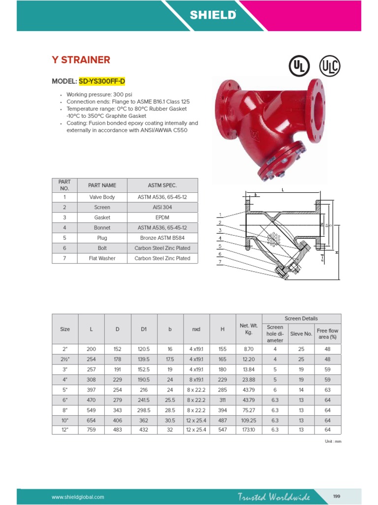 y Strainer | PDF | Building Engineering | Materials