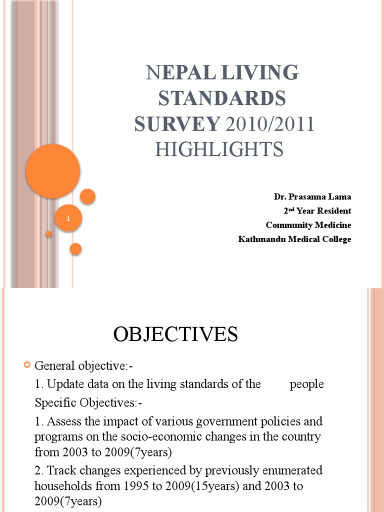 Nepal Living Standards Survey 2010 Final | PDF | Sampling (Statistics ...