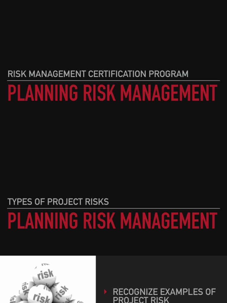 Types of Project Risks | PDF | Business