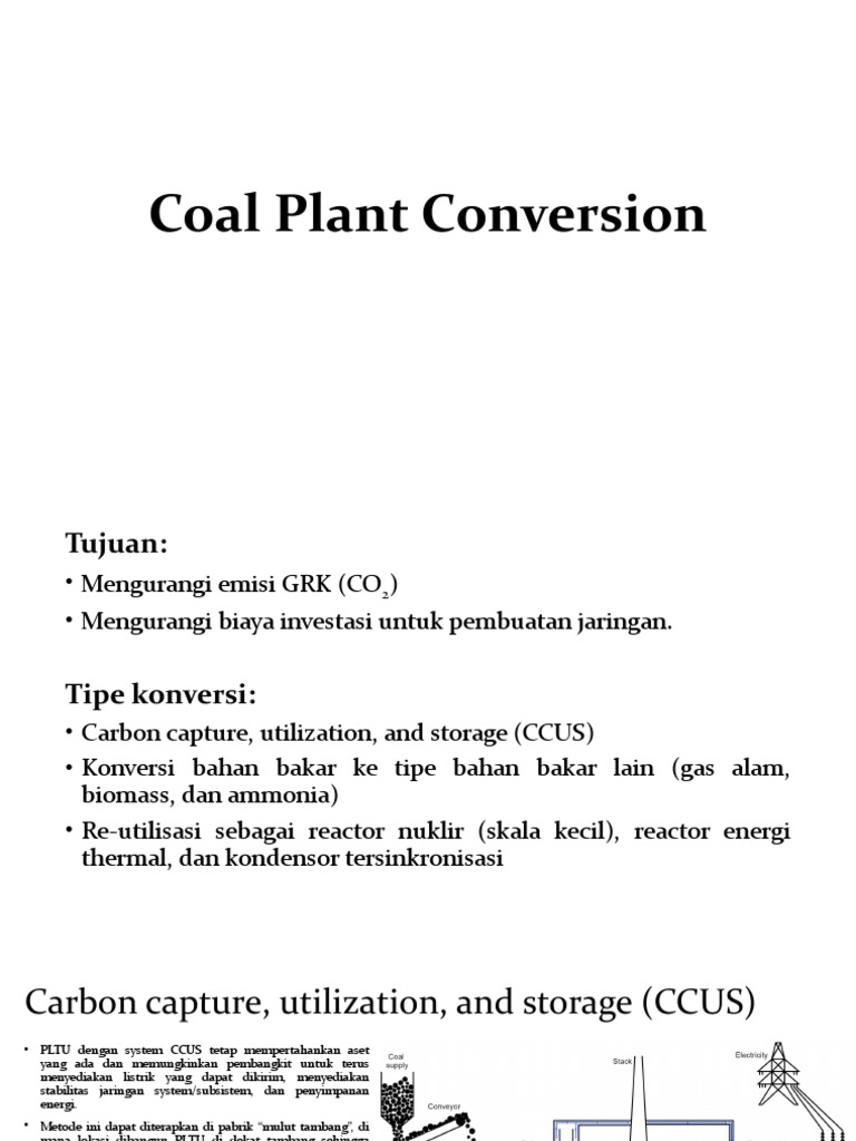 Coal Plant Conversion | PDF