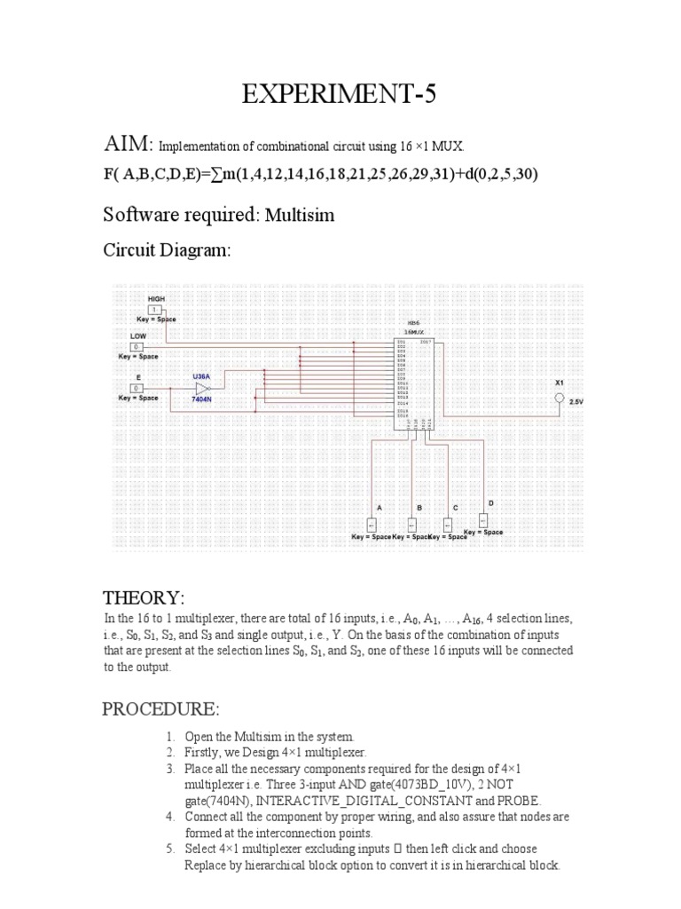 Experiment-5: Software Required | PDF | Electronic Circuits | Digital Electronics