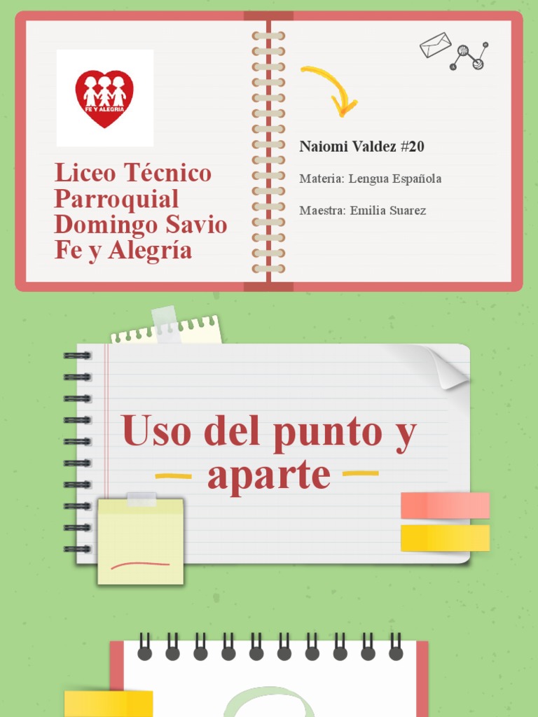 Uso y ejemplos del punto y aparte | PDF
