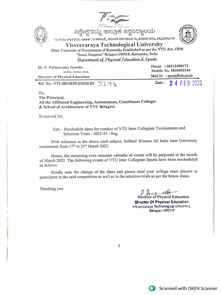 Reschedule Date | PDF