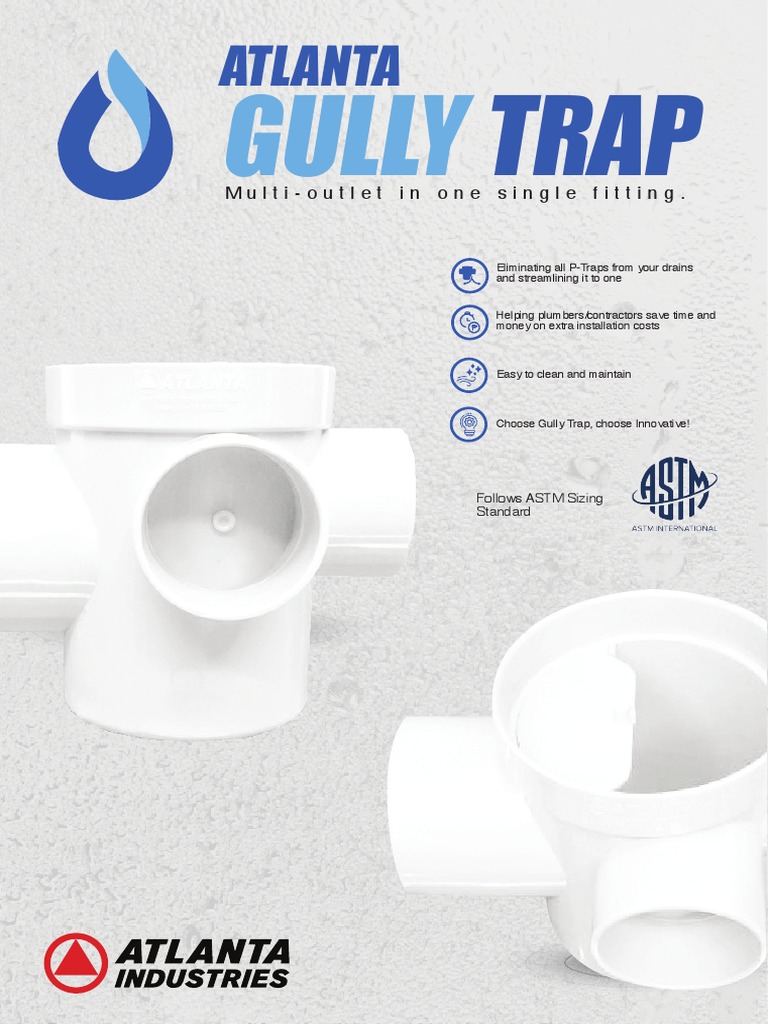 Atlanta Gully Trap Brochure 282023 | PDF | Storm Drain | Building Engineering