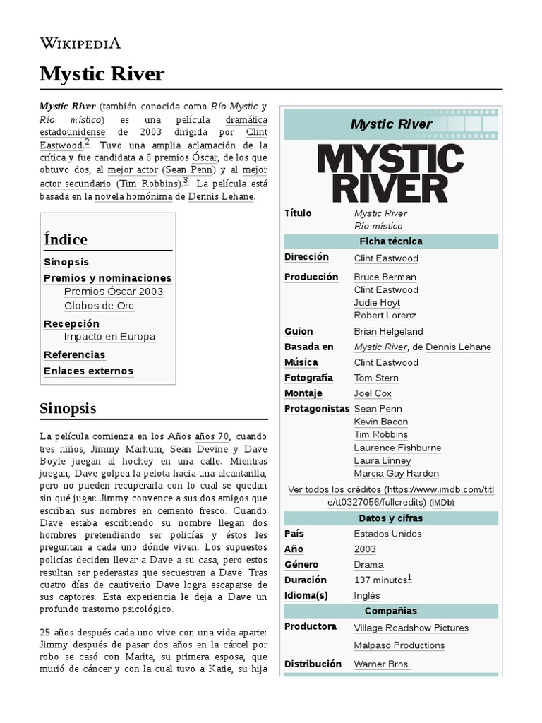 Mystic River | PDF