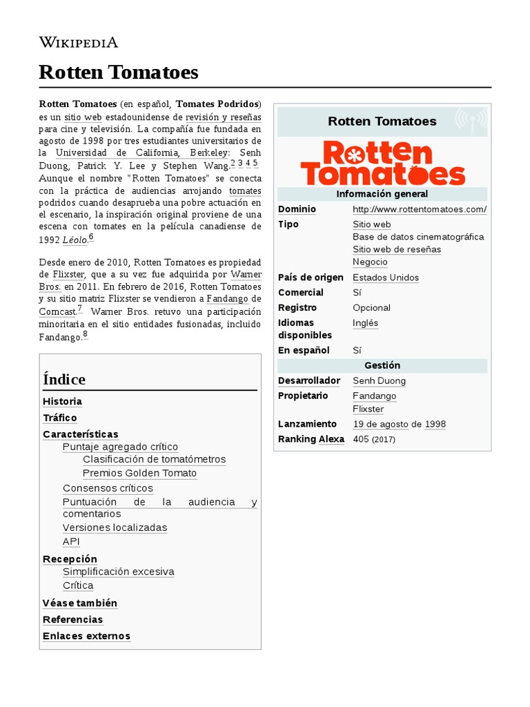 Rotten Tomatoes | PDF