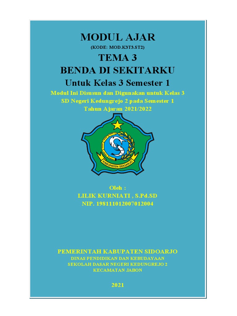 Modul Kelas 3. Tema 3. Sub 2 | PDF