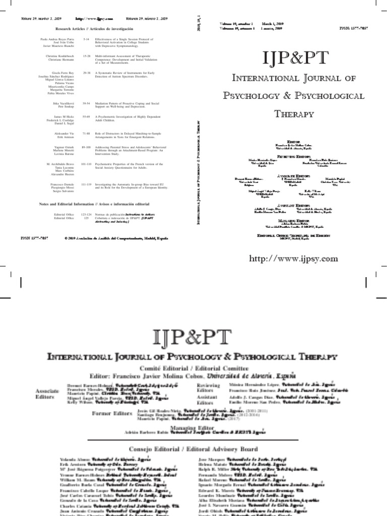 Effectiveness of A Single Session Protocol | PDF | Major Depressive ...