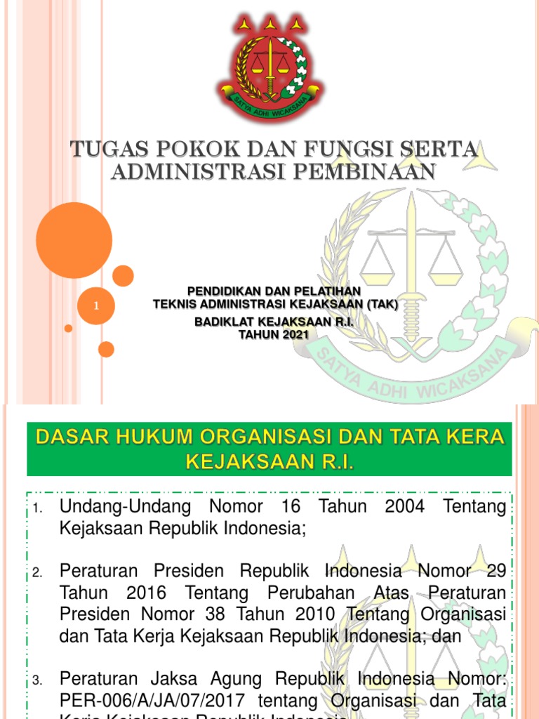 Tusi Dan Administrasi Pembinaan Dan Tata Persuratan Dinas Diklat Tak ...