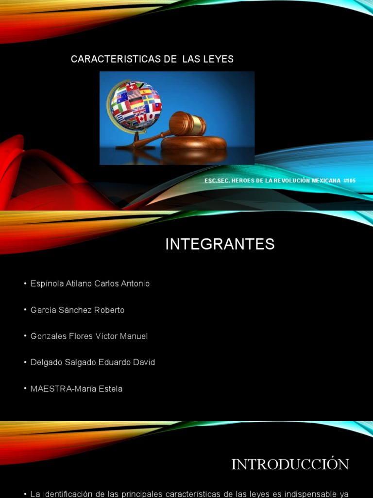 Caracteristicas de Las Leyes | PDF