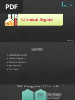 Chemicals Register Latest Template-1 | PDF | Health Care