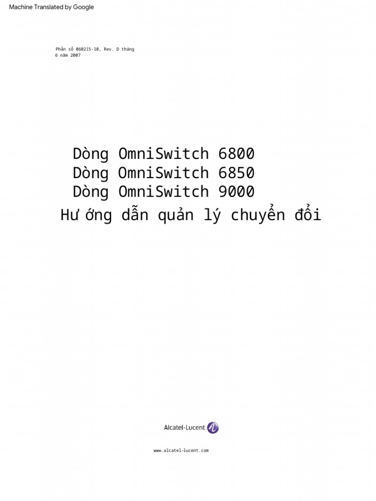 Alcatel 6850 - SW - MNGT - Guide | PDF