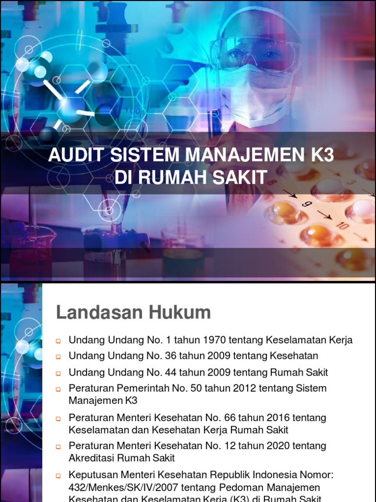 Audit SMK3 di Rumah Sakit: Tujuan dan Proses | PDF | Teknologi & Rekayasa