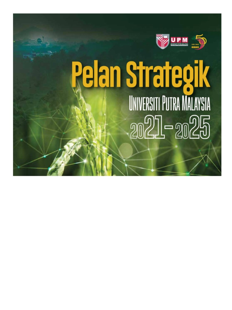 Pelan Strategik Upm 2021-2025 | PDF