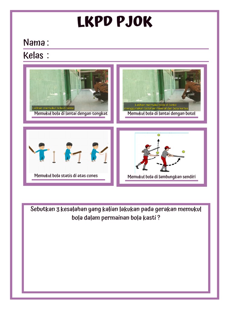 LKPD PJOK - Kelas 3 | PDF