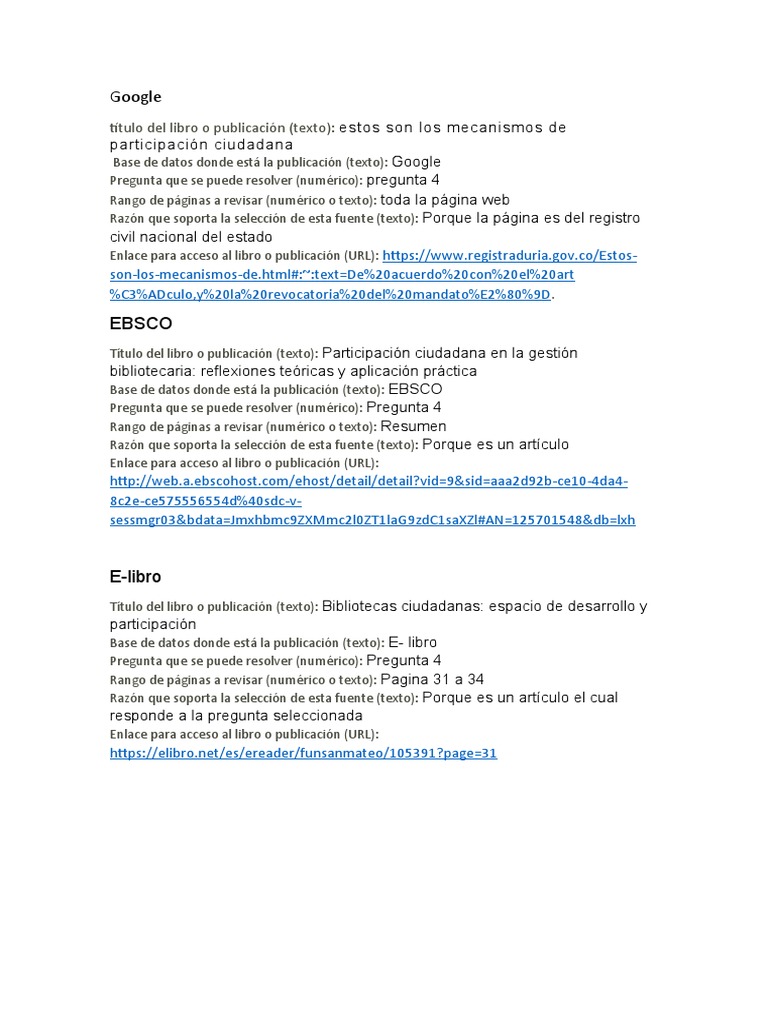 Evaluacion y Seleccion de Fuentes Finales | PDF Evaluacion y Seleccion de Fuentes Finales | PDF