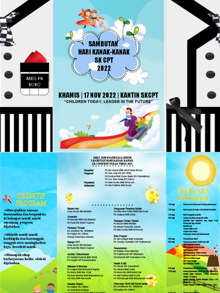 Buku Program - Versi Uniform Pekerjaan - Hari Kanak-Kanak 2022 | PDF