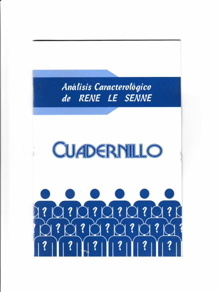 RENE LE SENNE-Cuadernillo | PDF