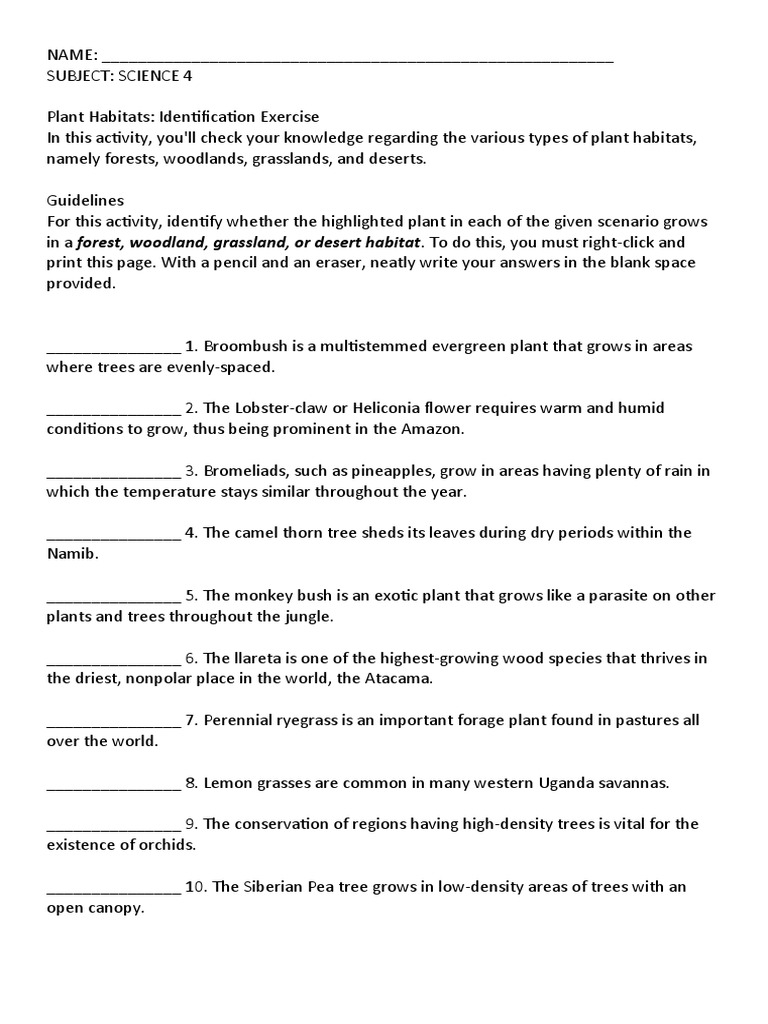 Science 4 Activity Sheets Q2 - W8 | PDF