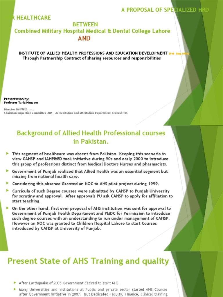 Ahs PPP CMH | PDF | Health Care | Health Professional