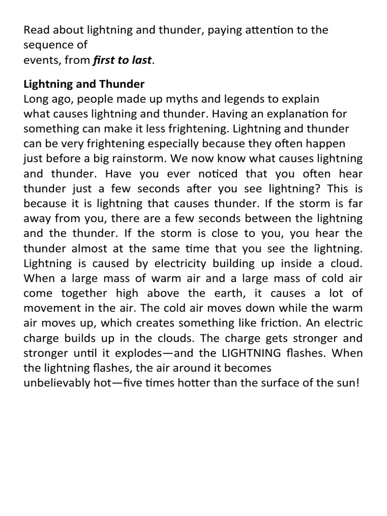 Understanding Lightning and Thunder | PDF | Lightning | Thunder