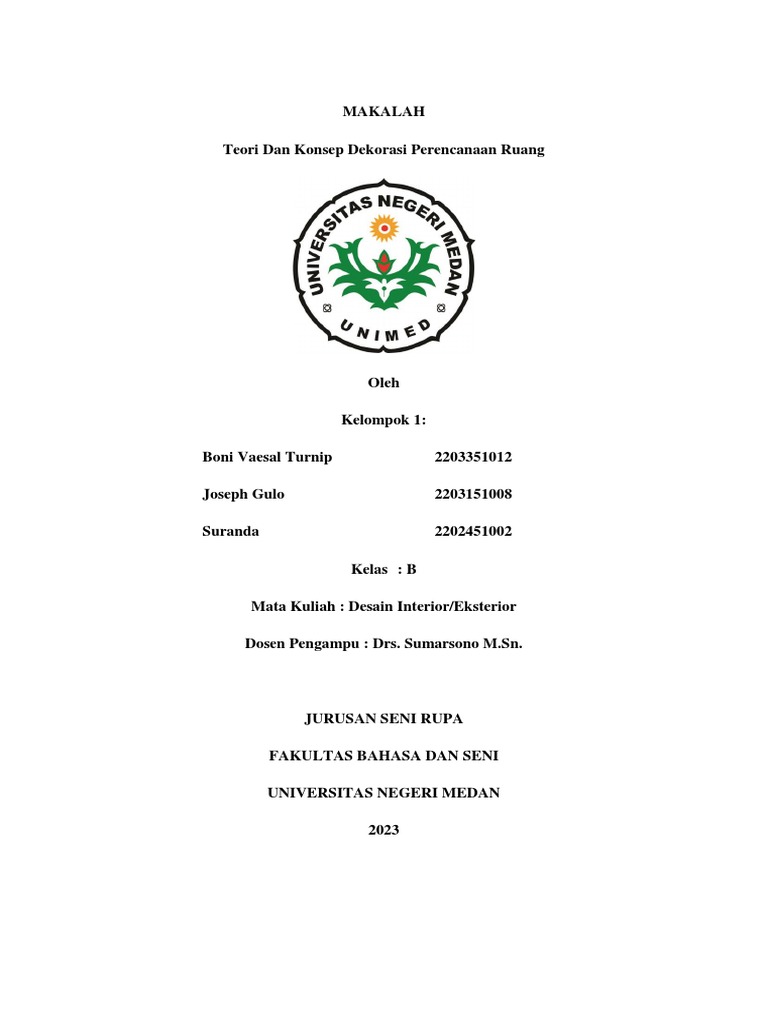 Makalah Kelompok 1 MK Desain Int - Eks | PDF