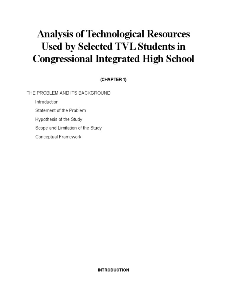 Practical Research Chapter 1 | PDF | Teachers | Individualized ...