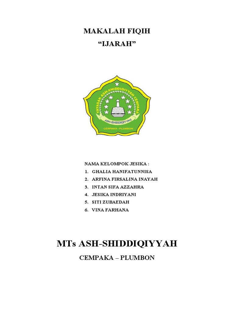MAKALAH FIQIH Ijarah | PDF