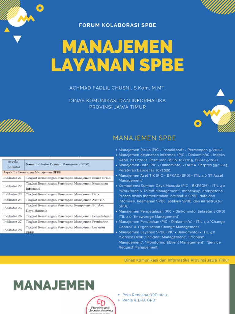 MANAJEMEN LAYANAN SPBE | PDF