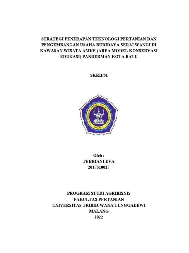 Proposal Skripsi Febriani Eva | PDF | Bisnis | Teknologi & Rekayasa