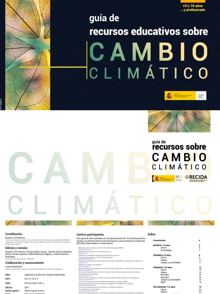 Guia Cambio Climaticoconisbn Tcm30 510802 Pdf Entorno Natural Tierra