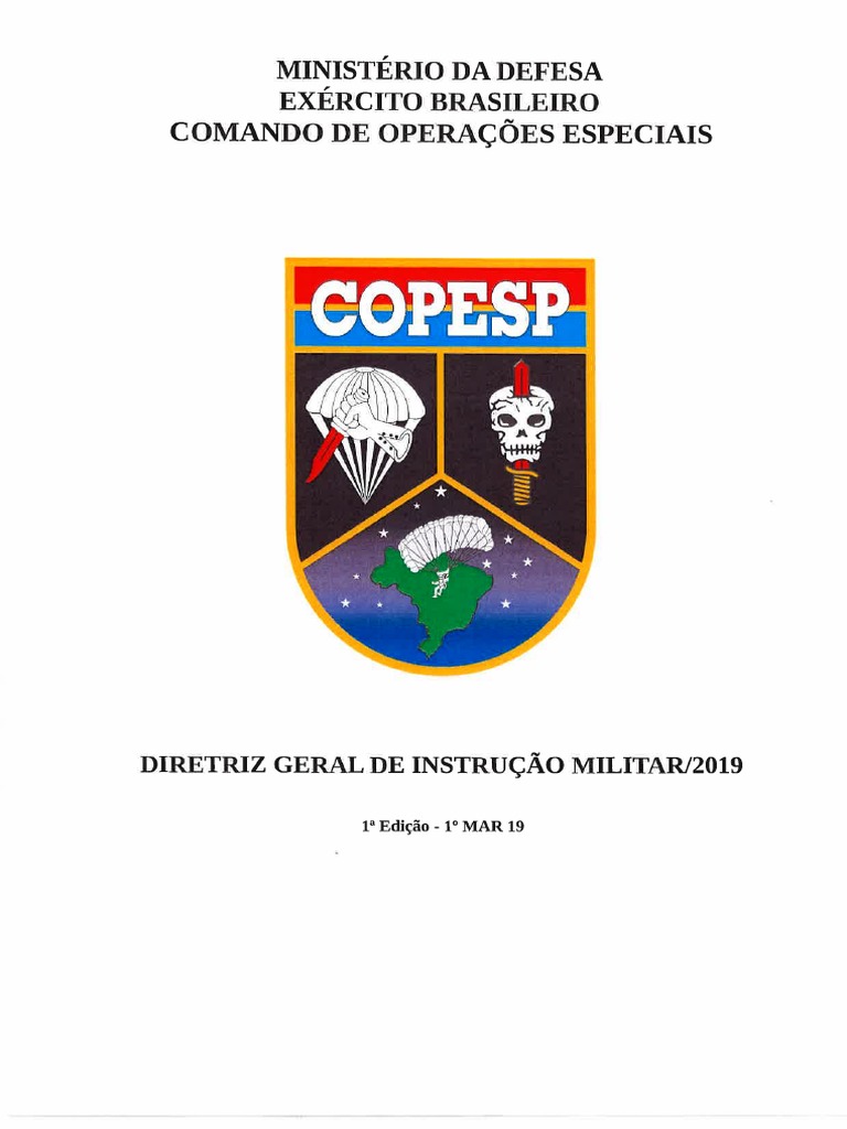 DGIM - COpEsp - 2019 - Assinada em 19 MAR 19 | PDF | Ciência militar